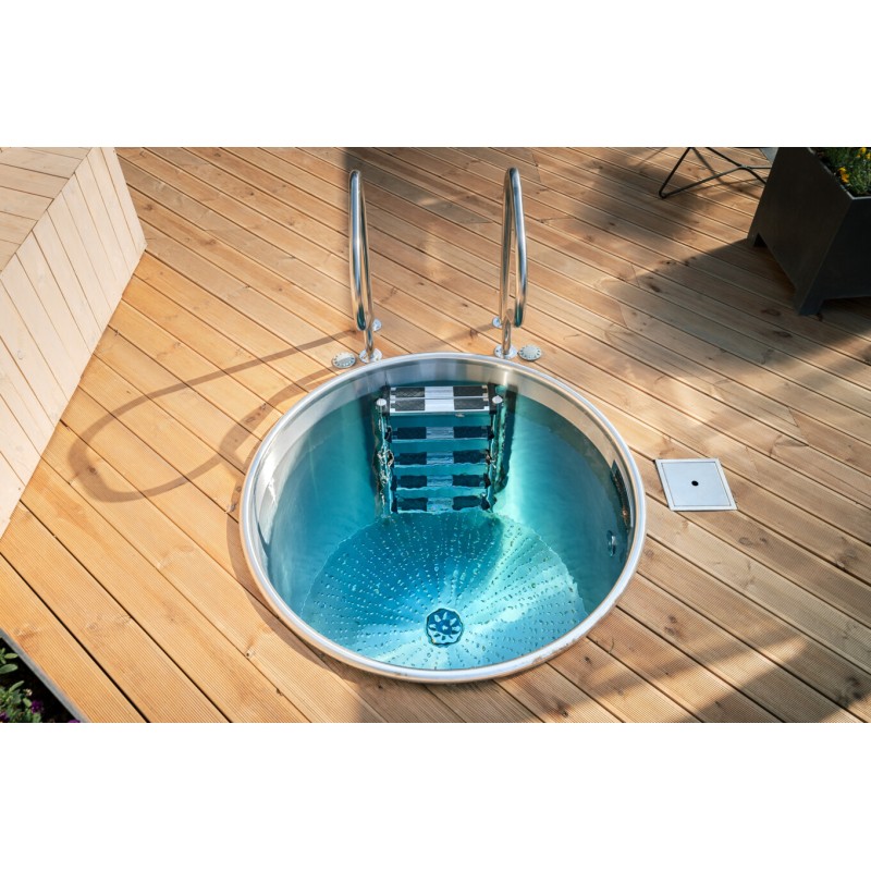 BAIN NORDIQUE/BAIN FROID INOX AVEC BANQUETTE